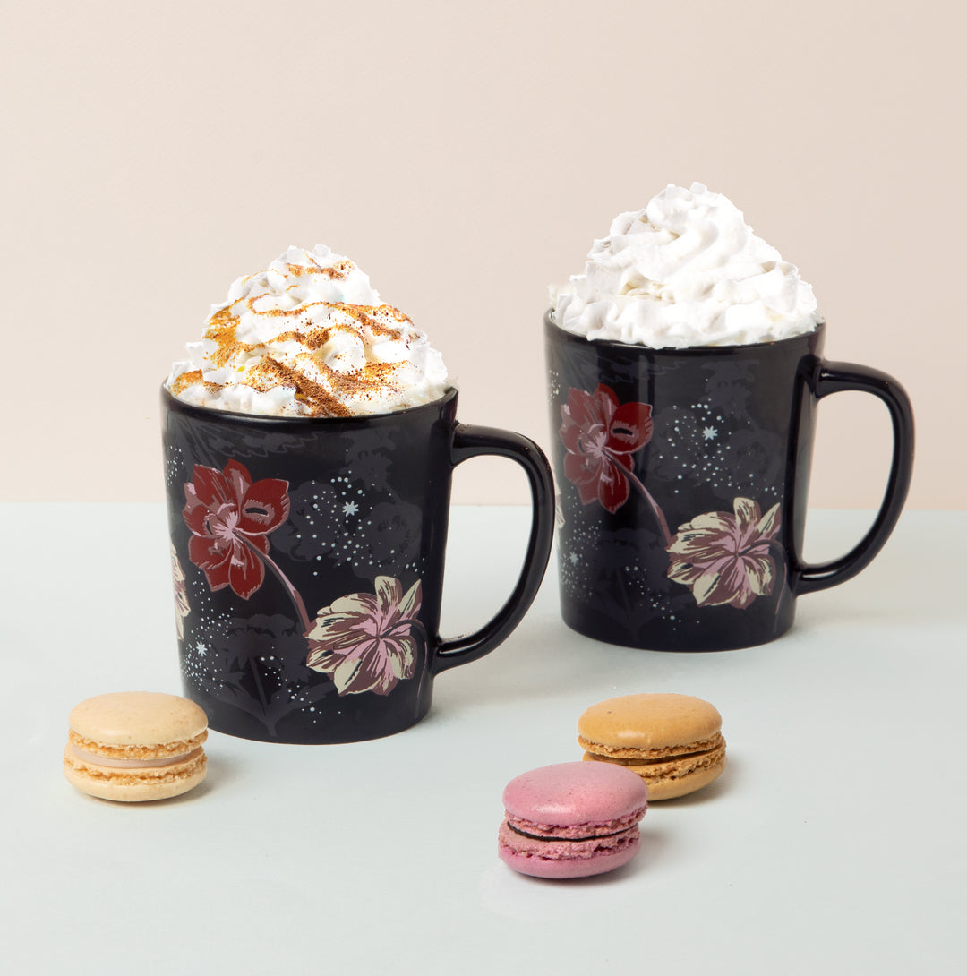 Floral Twilight Mug Set- Cute coffee mugs | xo, Sienna – xo,Sienna